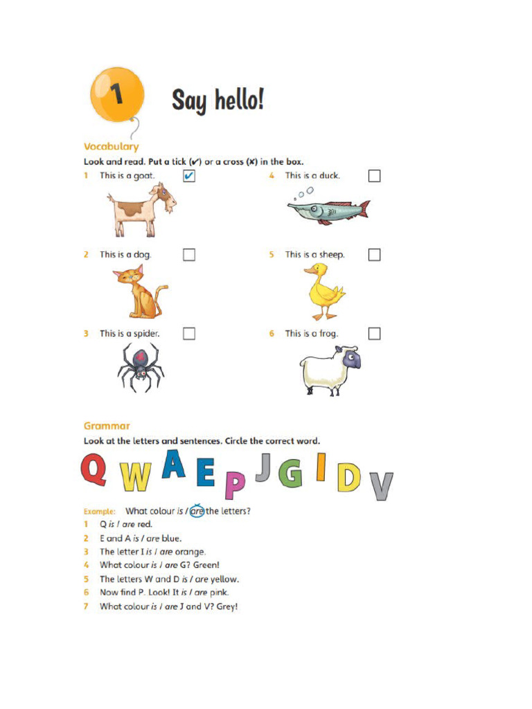 Unit 1 - Say Hello | PDF