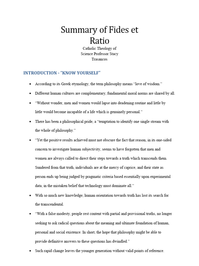 Catholic Faith and Reason Insights | PDF | Faith | Truth