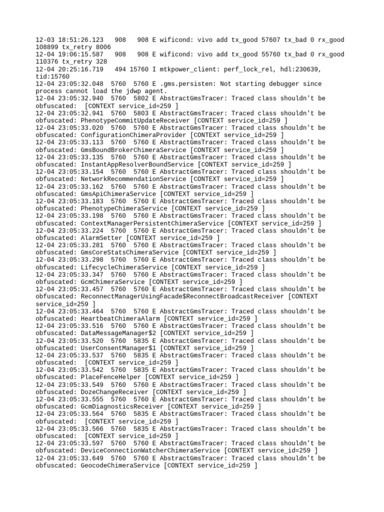 GMS Tracing and Debugging Logs | PDF | Systems Engineering ...