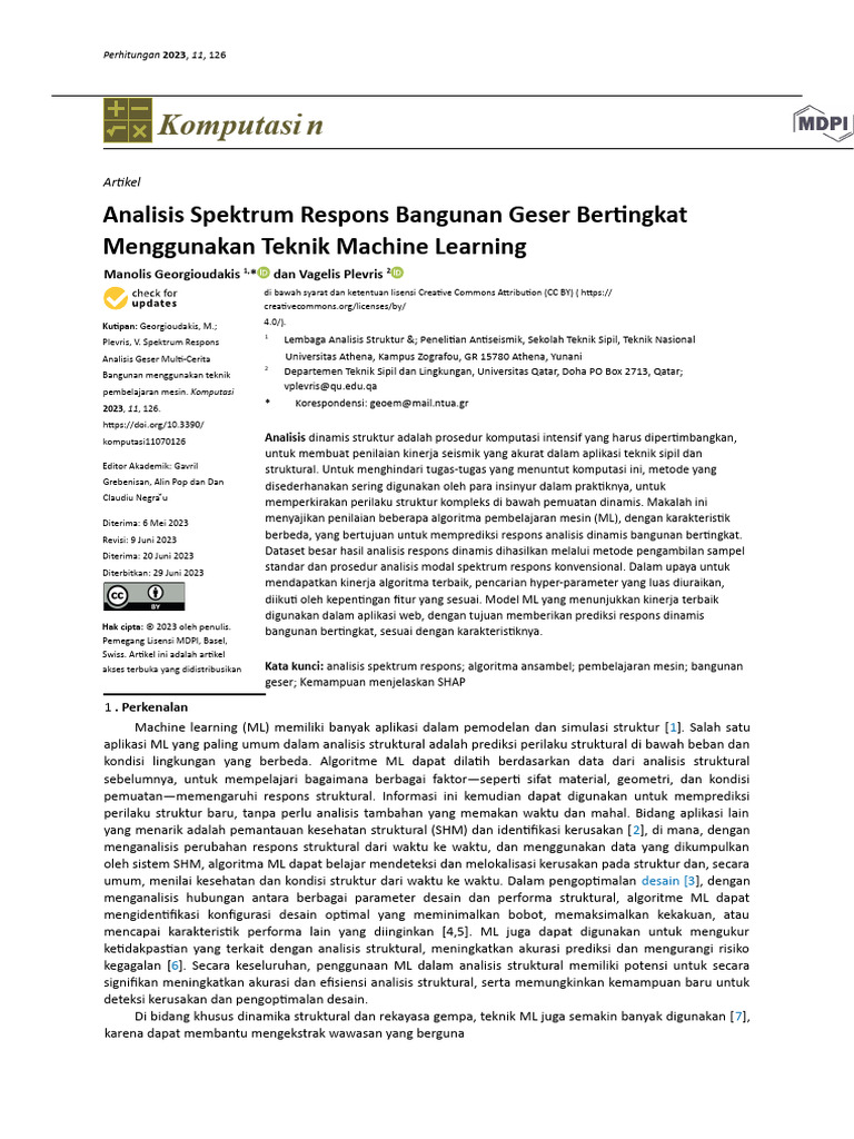 Analisis Respon Spektrum | PDF