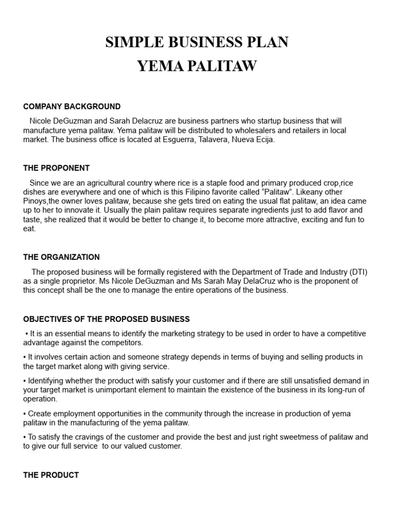 Business Plan | PDF