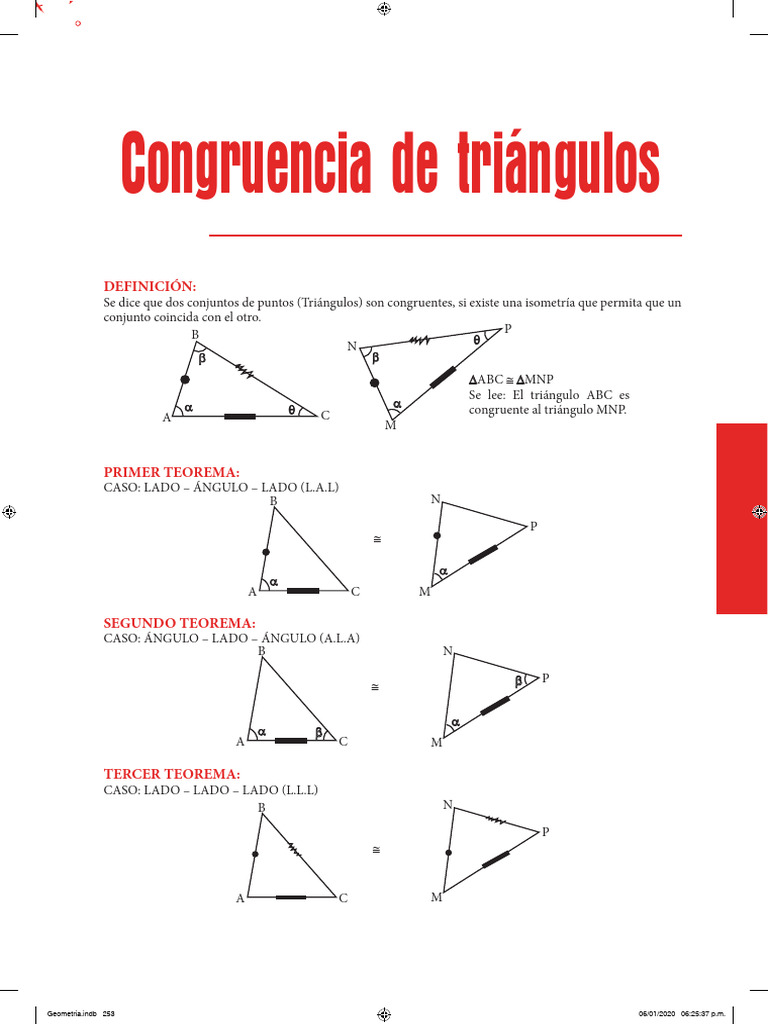 Congruencia de Triangulos | PDF