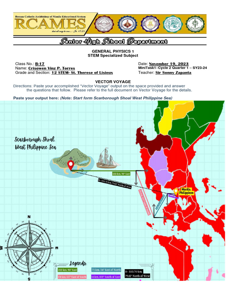 Torres Crisowen Vinz St. Therese Gen Physics Mini Task 1 | PDF