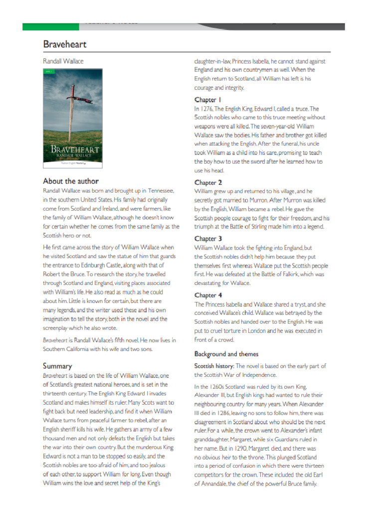 Braveheart Summary | PDF