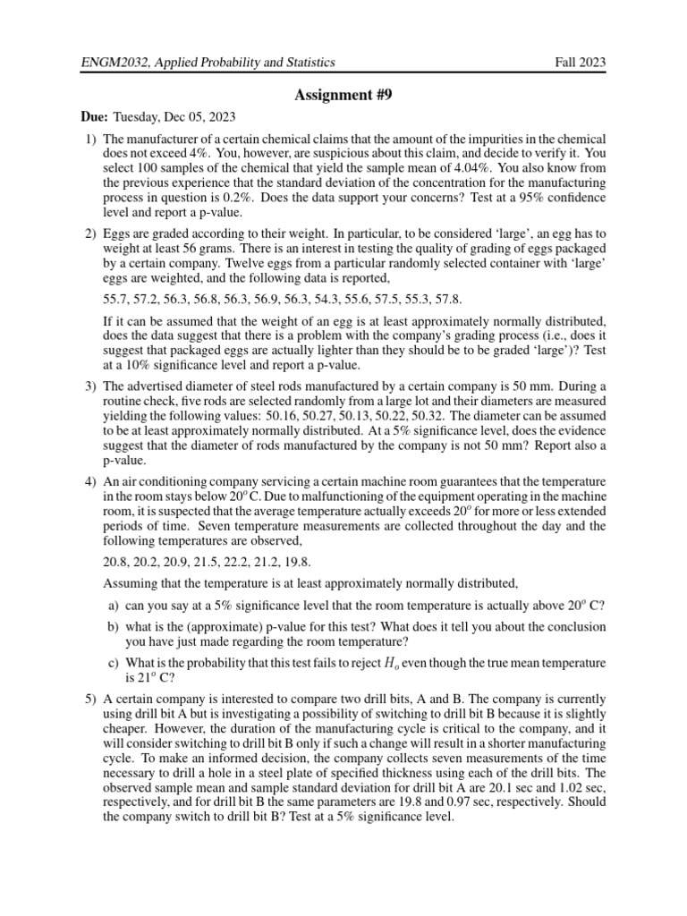 Assn 9 | PDF | P Value | Regression Analysis