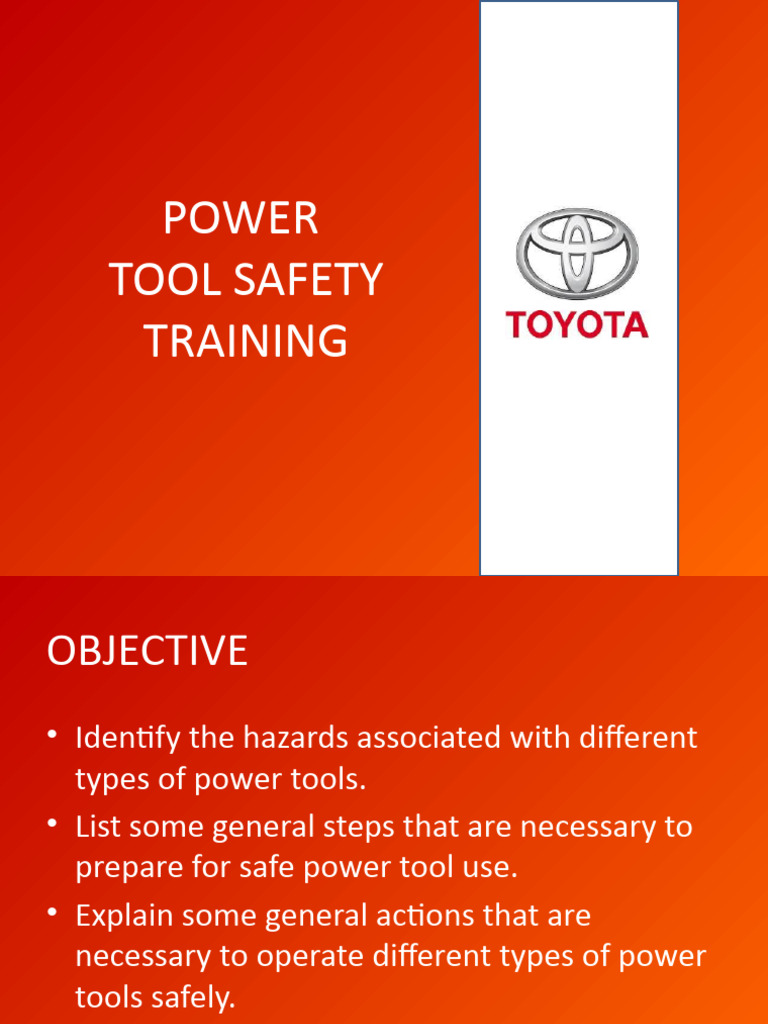 Power Tool Training | PDF | Grinding (Abrasive Cutting) | Personal ...