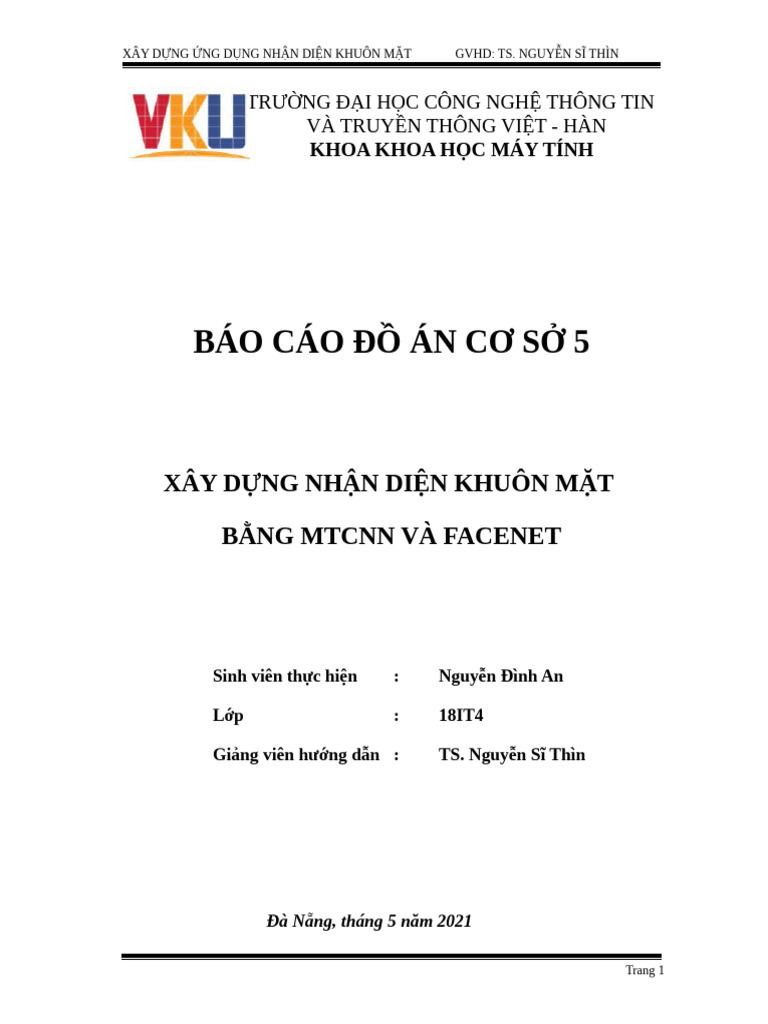 (123doc) Xay Dung Nhan Dien Khuon Mat Bang MTCNN Va Facenet PDF - 3 | PDF