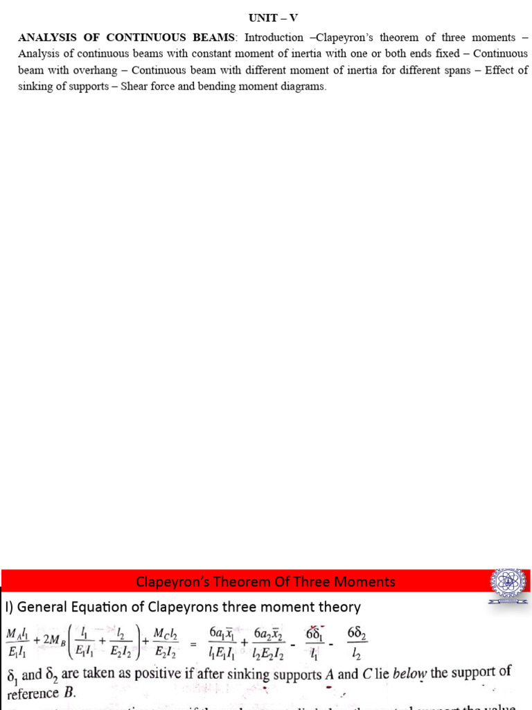 continuous beams | PDF | Bending | Beam (Structure)