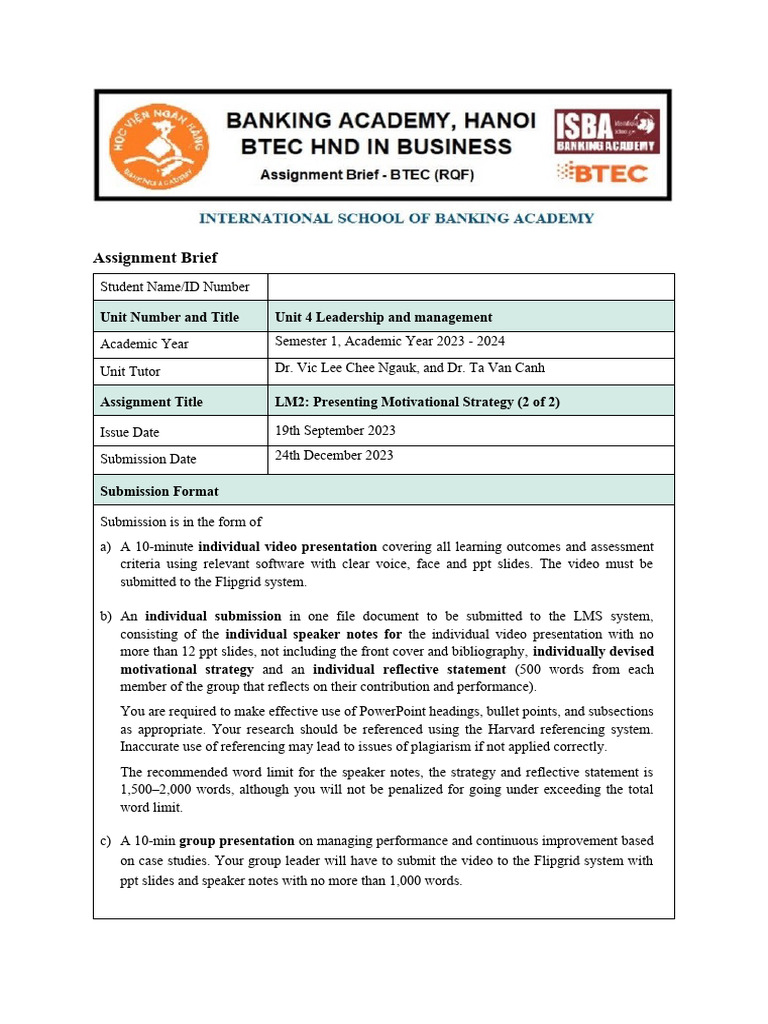 LM Brief A2 | PDF