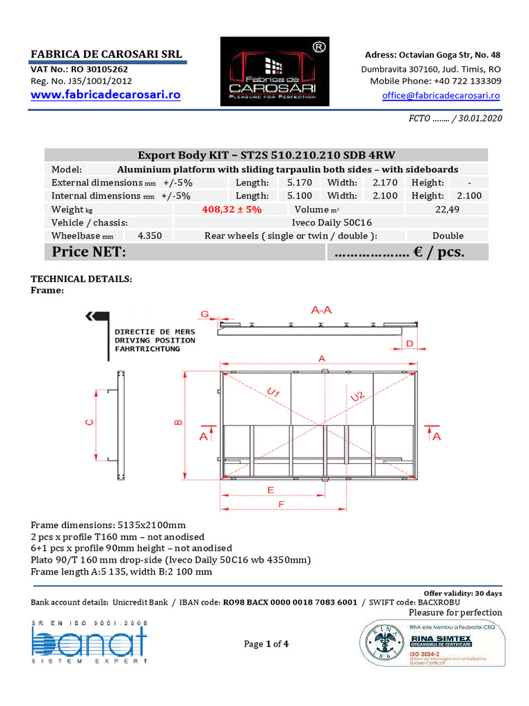 Export Body KIT With All Components For Installation 1580403318 | PDF ...