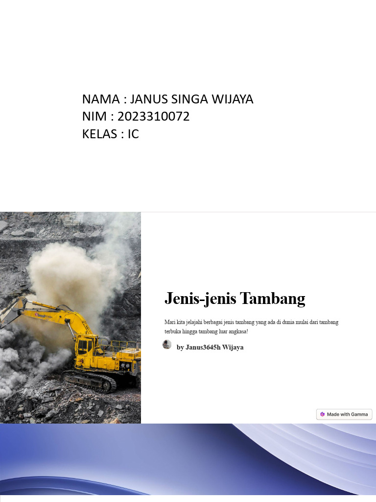 Jenis-jenis-Tambang-janus | PDF