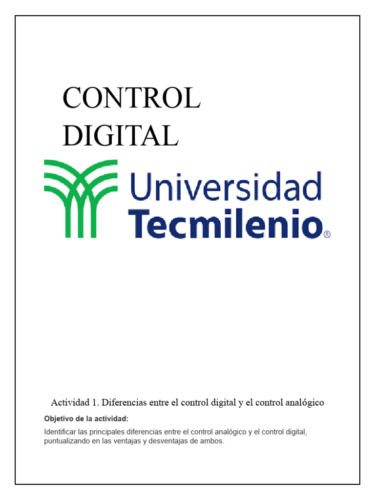 Act 1 Control Digital | PDF