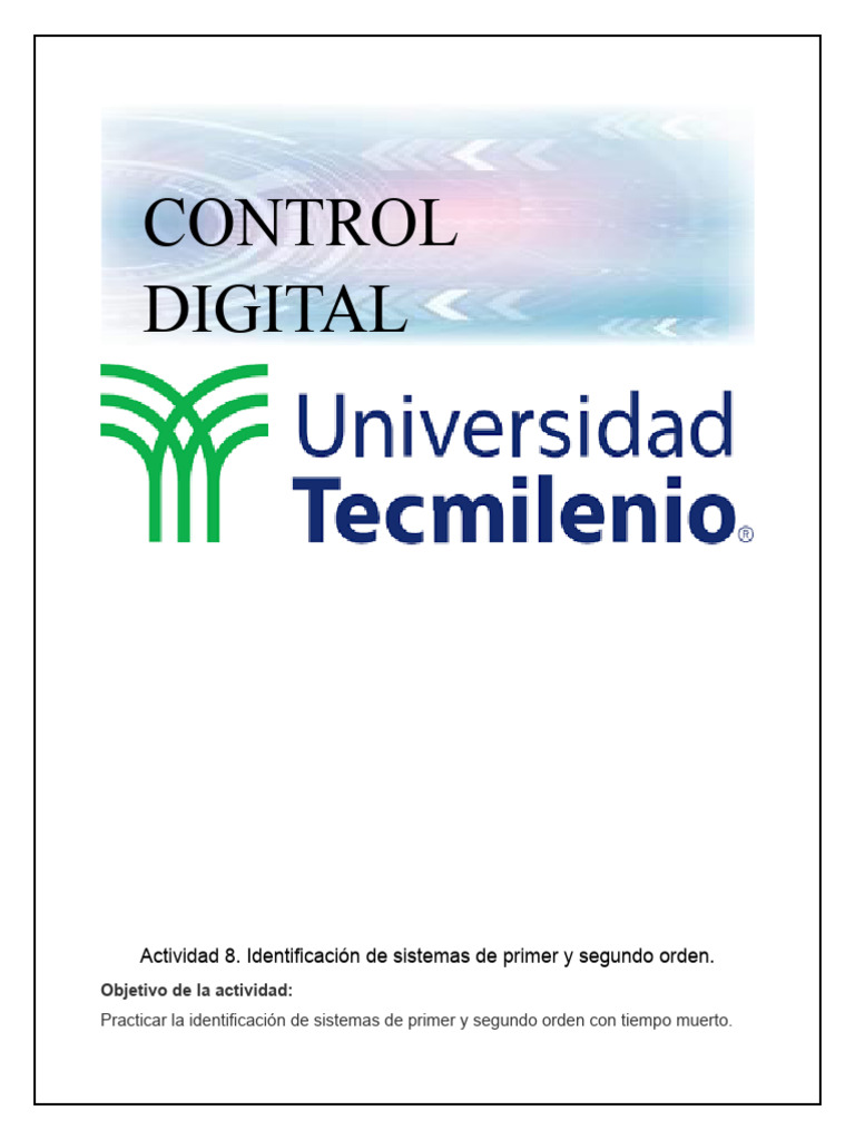 Actividad 8 Control Digital | PDF | Software | Matemáticas Aplicadas