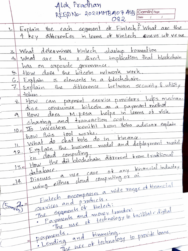 Fintech Midsem | PDF