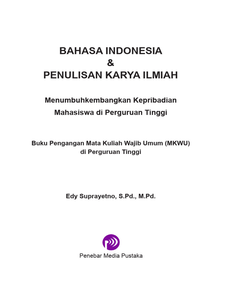 Buku Acuan Bahasa Indonesia | PDF | Karier & Perkembangan | Kajian Bahasa Asing