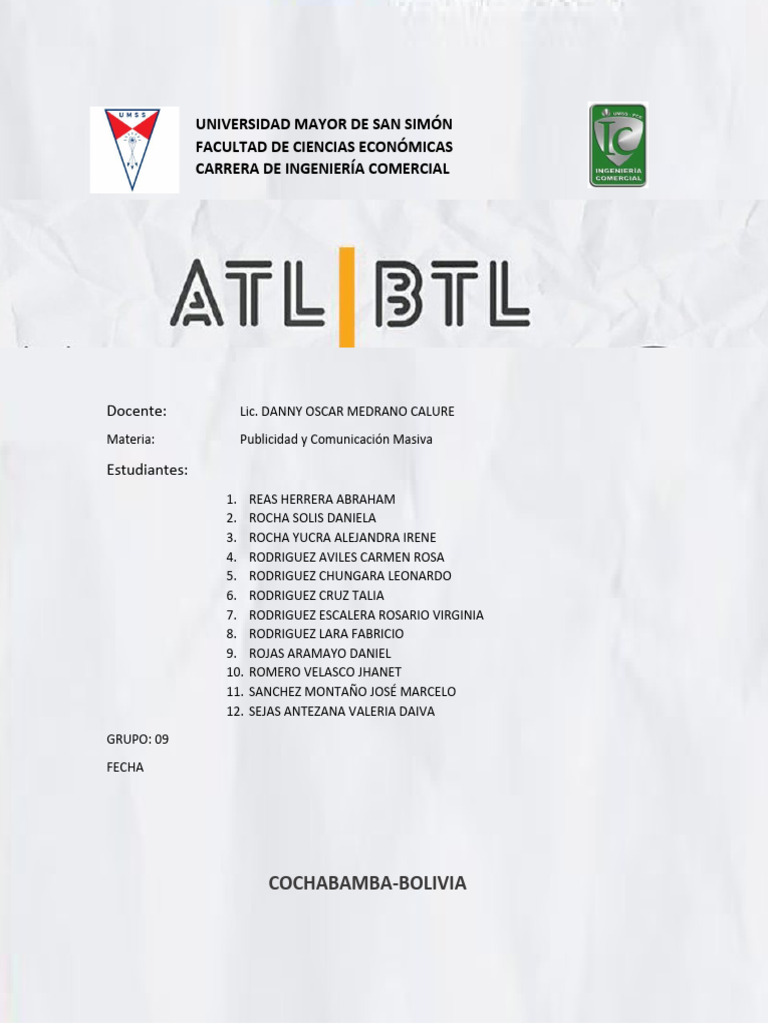 Publicidad Atl y BTL | PDF | Publicidad | Marketing