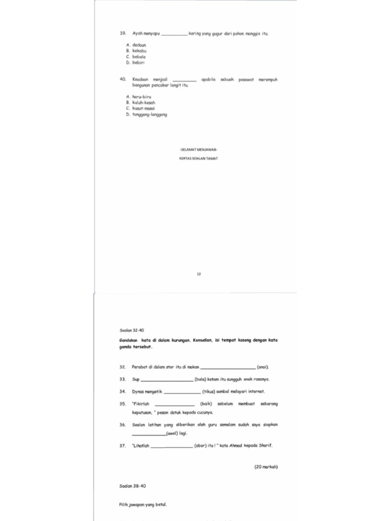 Bm Tahun 3 Pdf