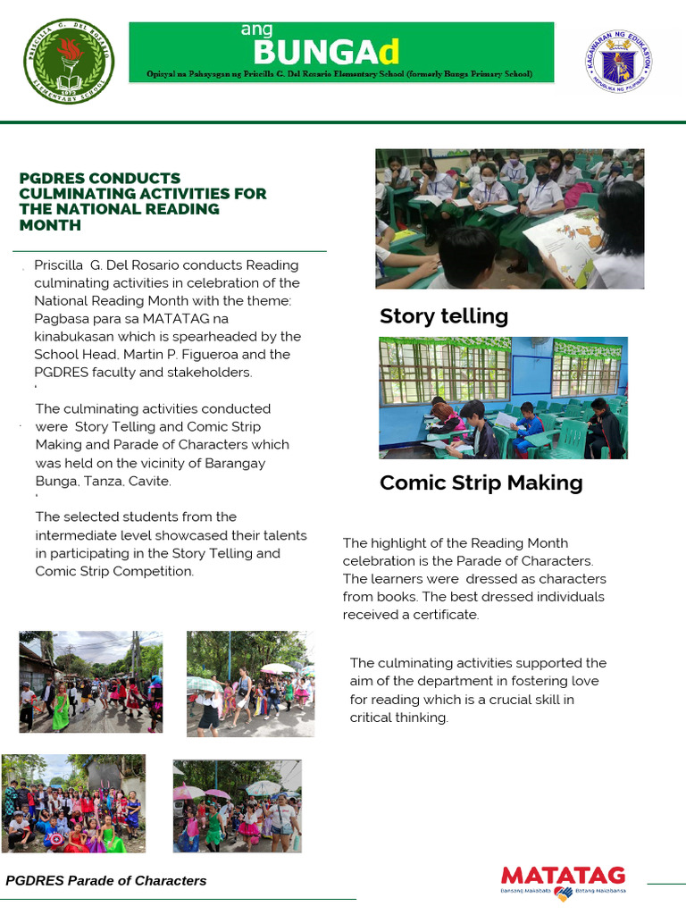 PGDRES BUWAN NG PAGBABASA NEWSLETTER | PDF