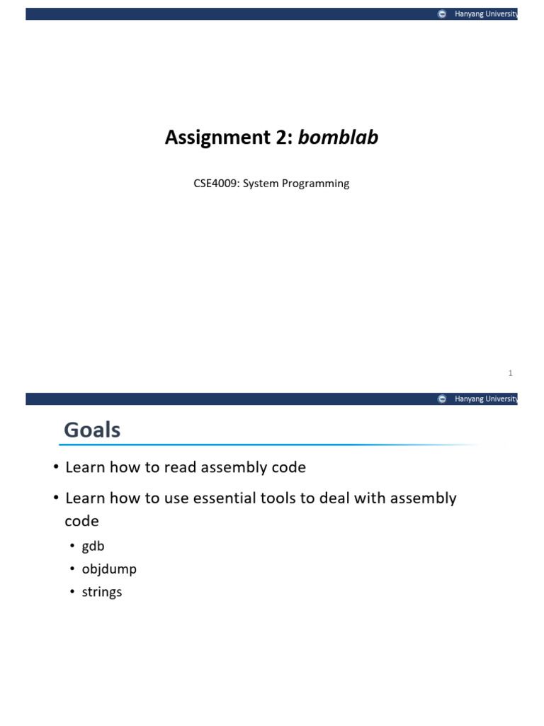 Assign02 Bomblab | Download Free PDF | Computer File | Computer Architecture