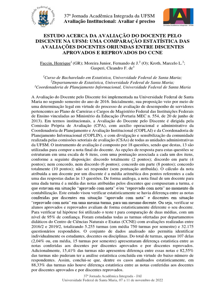 Resumos para 37a JAI | PDF