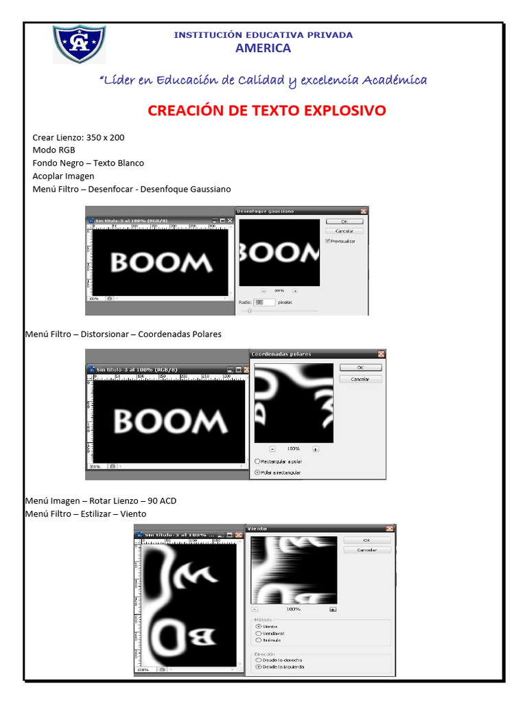 Efectos Texto Photoshop | PDF | Visión | Procesamiento de imágenes