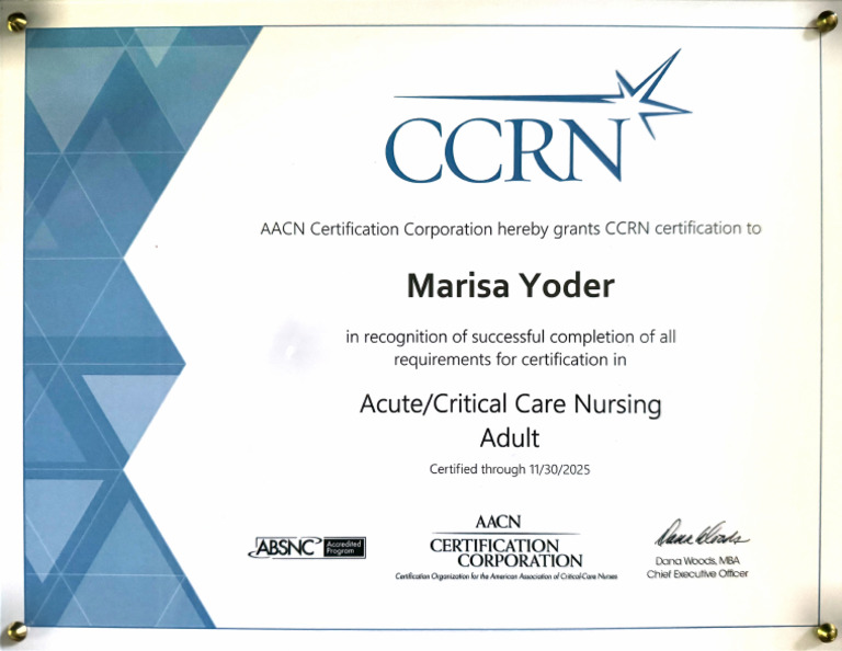 CCRN Certification | PDF