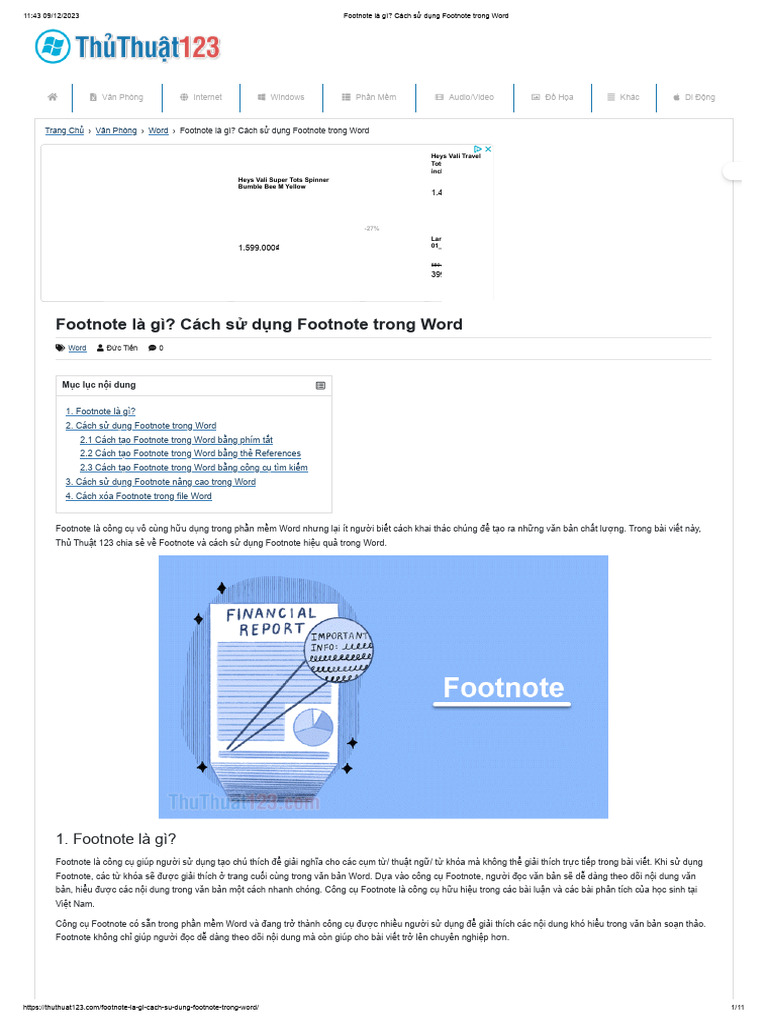 2. Footnote là gì_ Cách sử dụng Footnote trong Word | PDF