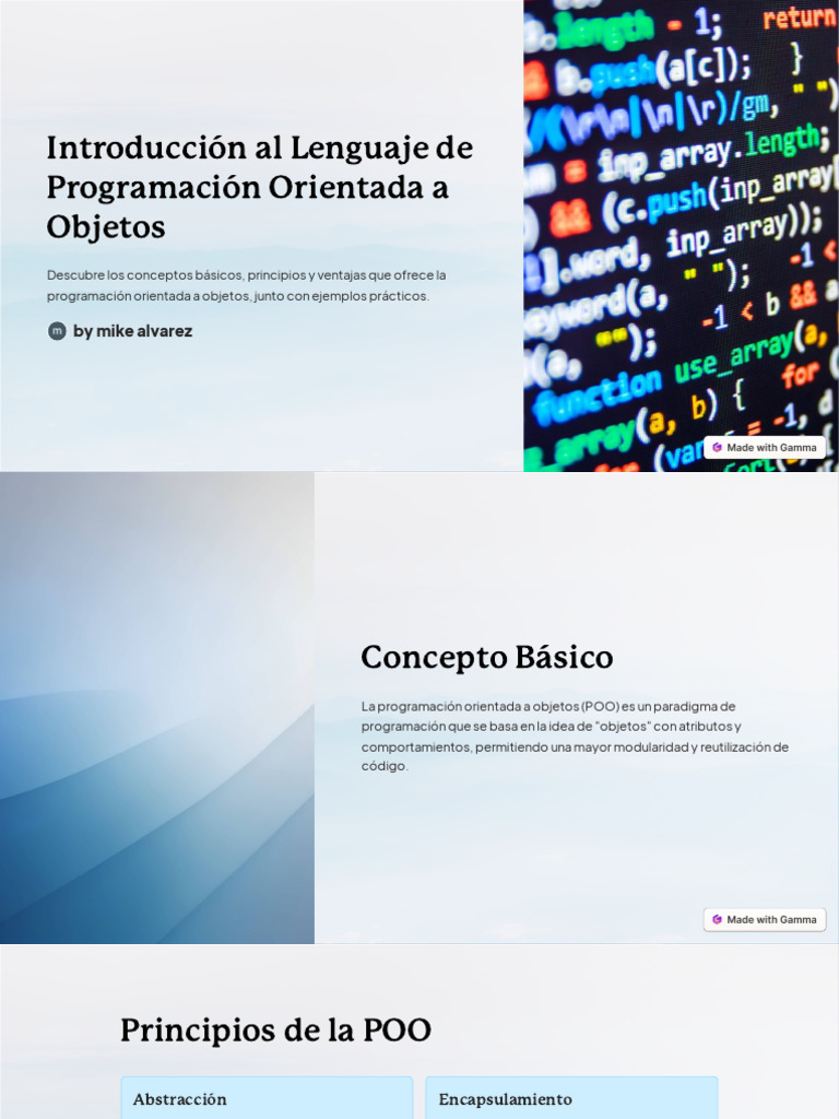 Introduccion Al Lenguaje de Programacion Orientada a Objetos | PDF | Objeto (informática ...