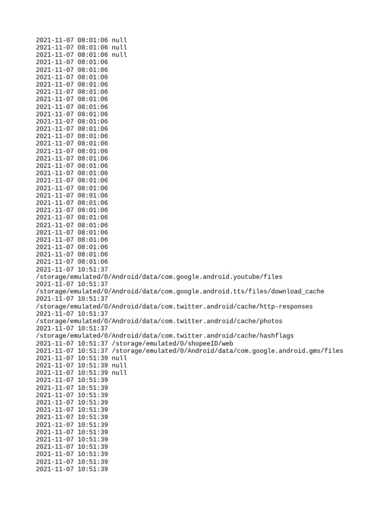 Clean Log | PDF | Cache (Computing) | Computer Data Clean Log | PDF | Cache (Computing) | Computer Data