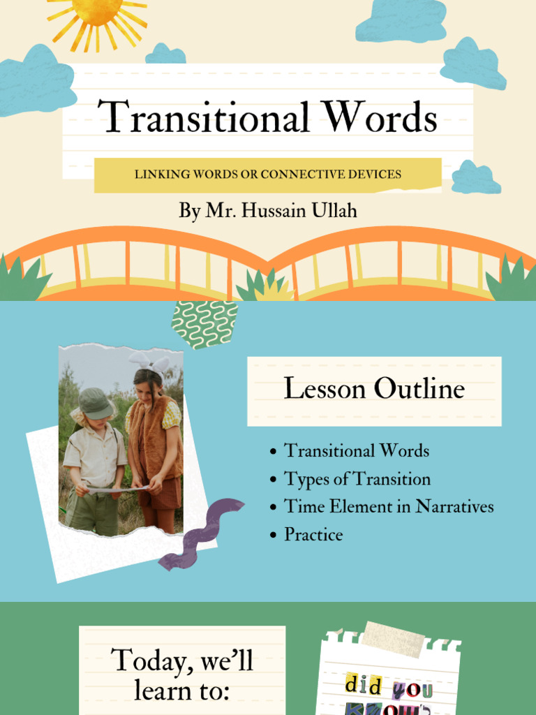 Transitional Words | PDF | Cinderella