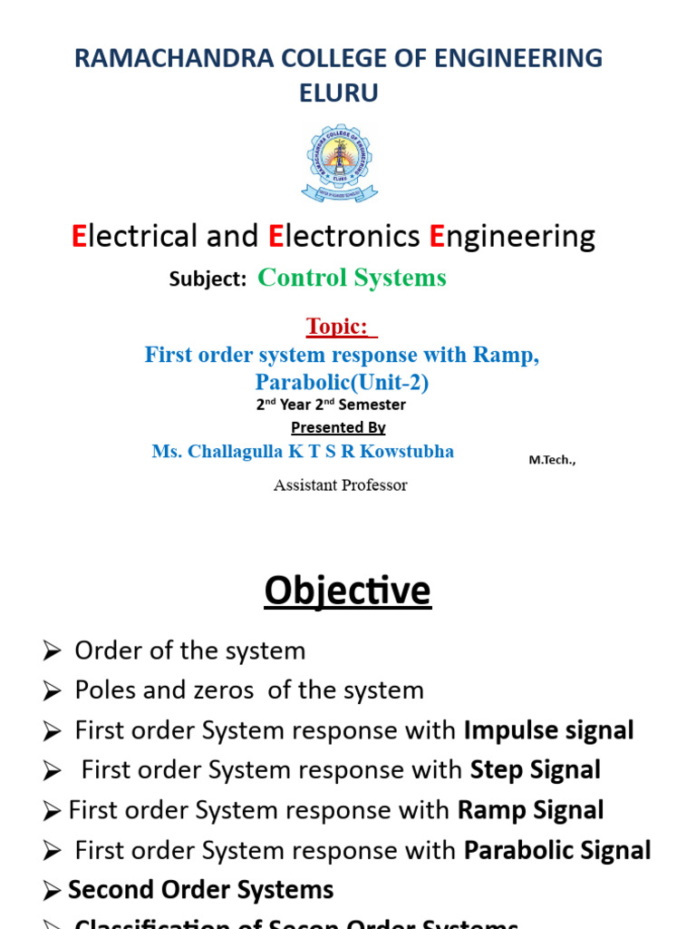 13-05-2021-CS - First Order - Ramp - Parabolic | PDF