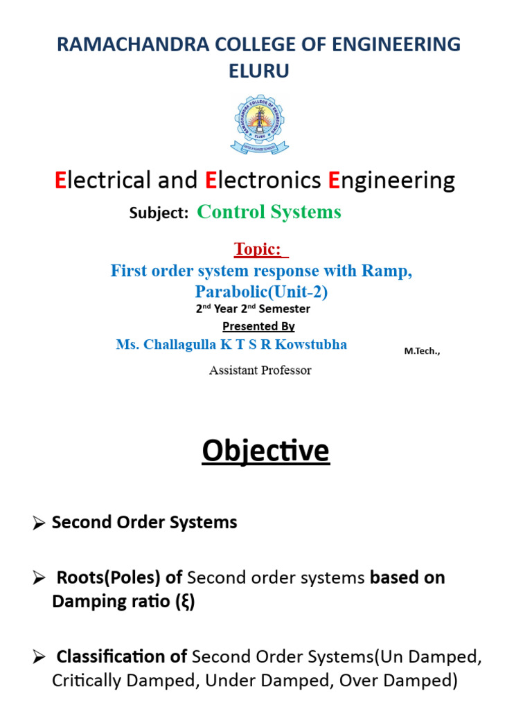 Control Systems: Time Response Analysis | PDF | Teaching Methods ...