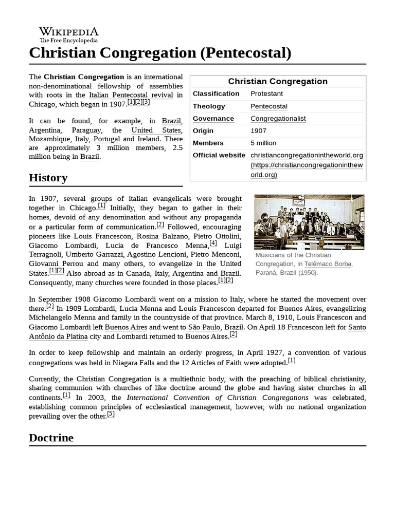 Christian_Congregation_(Pentecostal)_extra | PDF