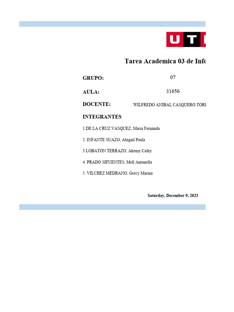 TA3 Informática Grupo07 | PDF