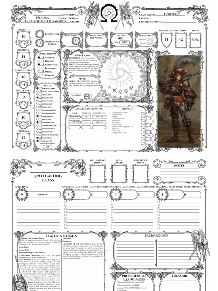 Apocalisse - Nerissa - Pregenerated Character ENG | PDF