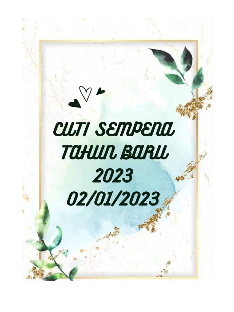 Template Cuti | PDF
