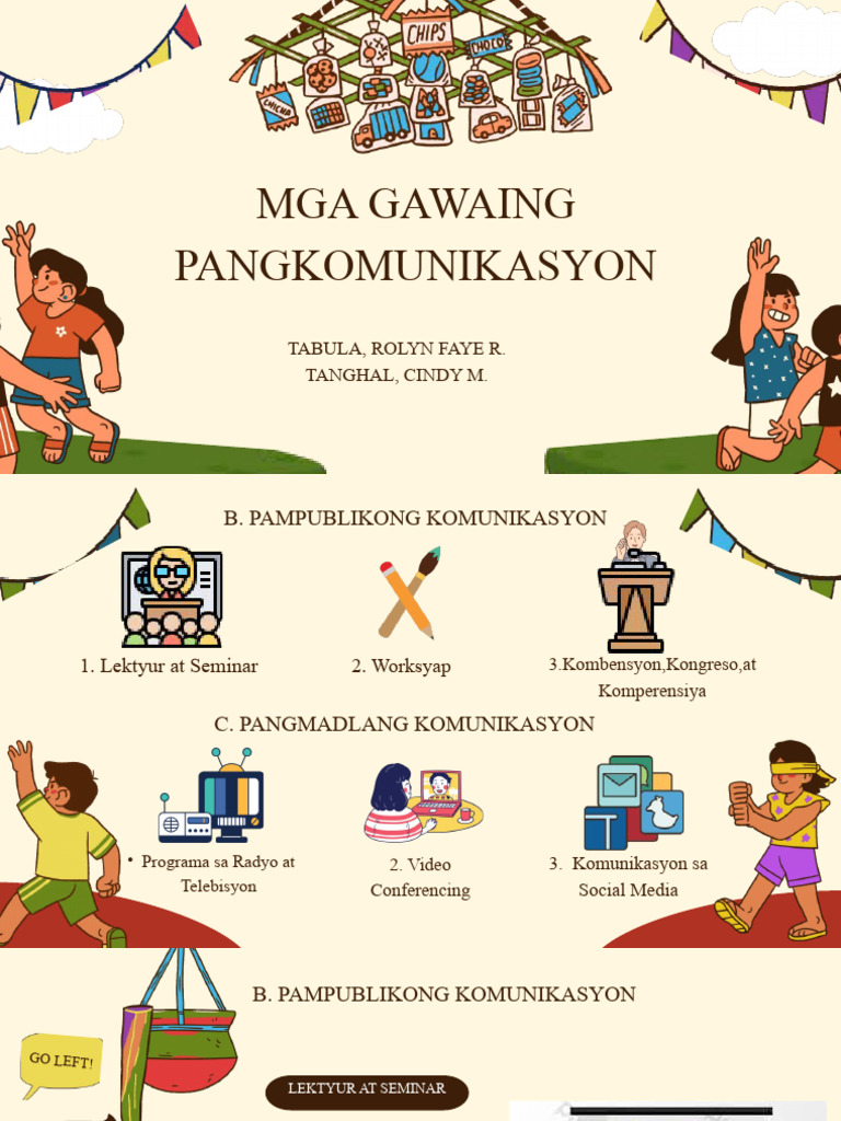 Mga Gawaing Pangkomunikasyon | PDF Mga Gawaing Pangkomunikasyon | PDF