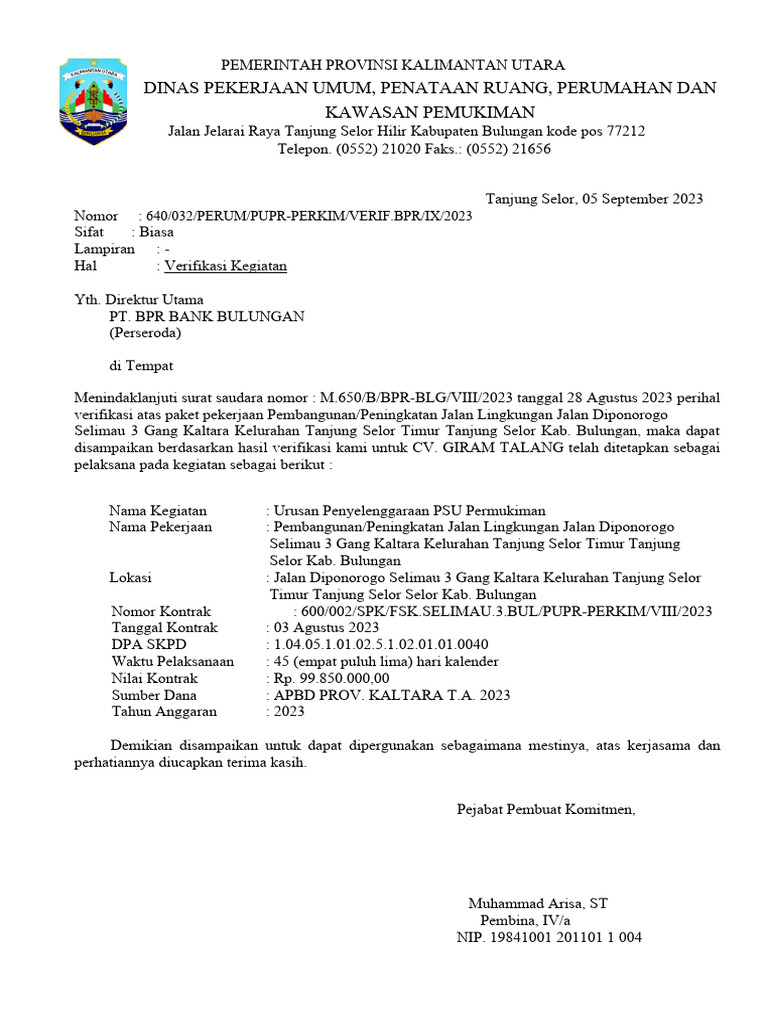 Surat Ke Pu Prov | PDF