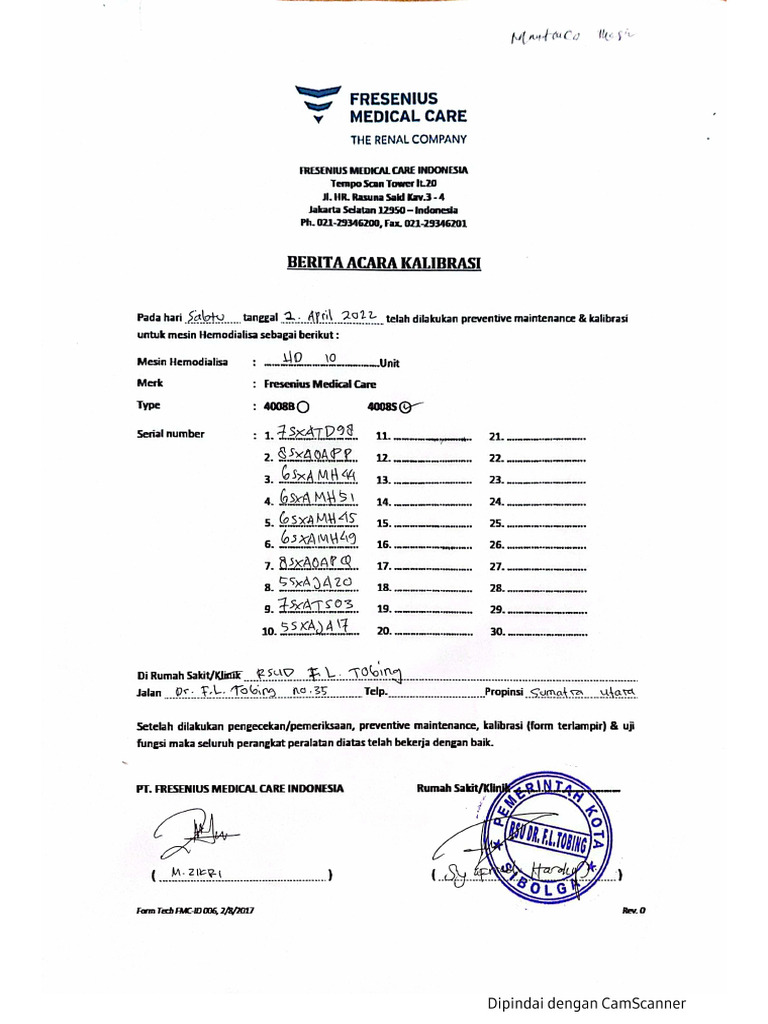 Kalibrasi Mesin | PDF