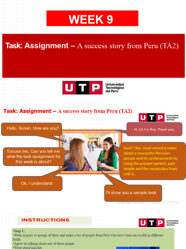 Pre Grado Week 9 - Task Assignment - A Success Story From Peru (TA2) | PDF