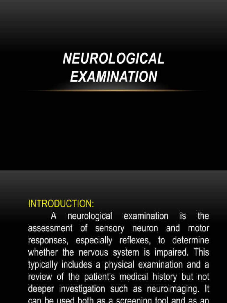 Neurological Examination | PDF