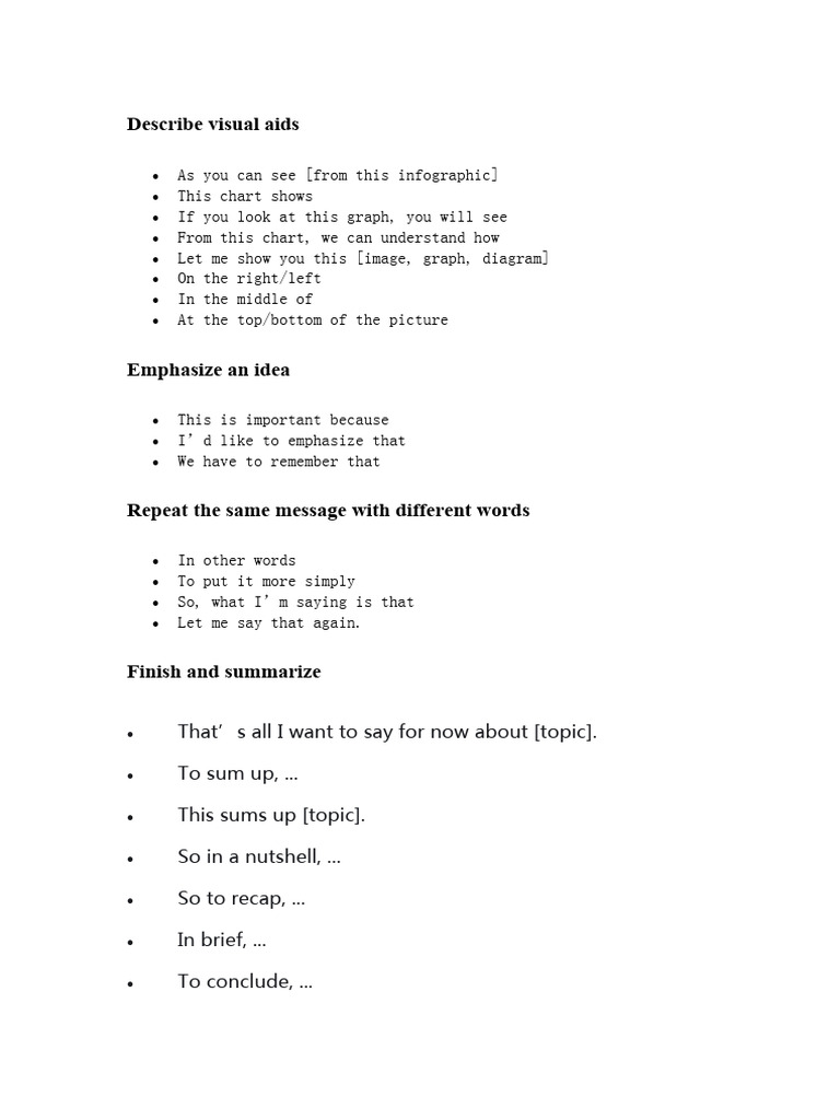 Describe Visual Aids | PDF | Career & Growth