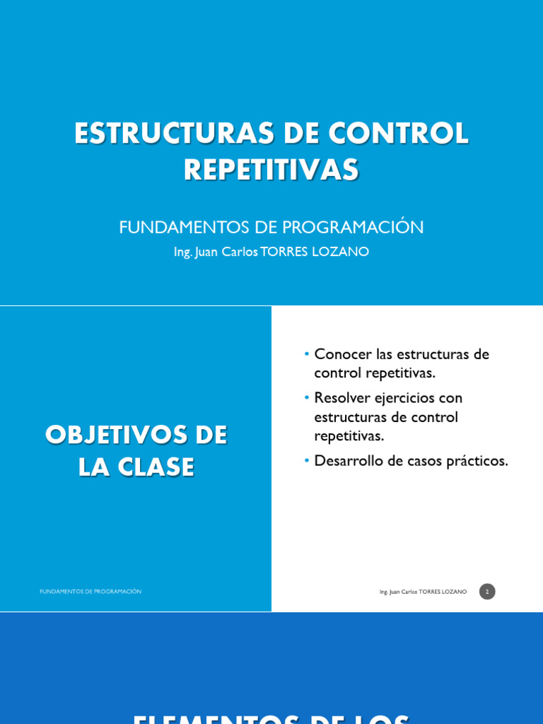 PRO. Clase 9 Estructuras de Control Repetitivas - 095737 | PDF | Flujo ...