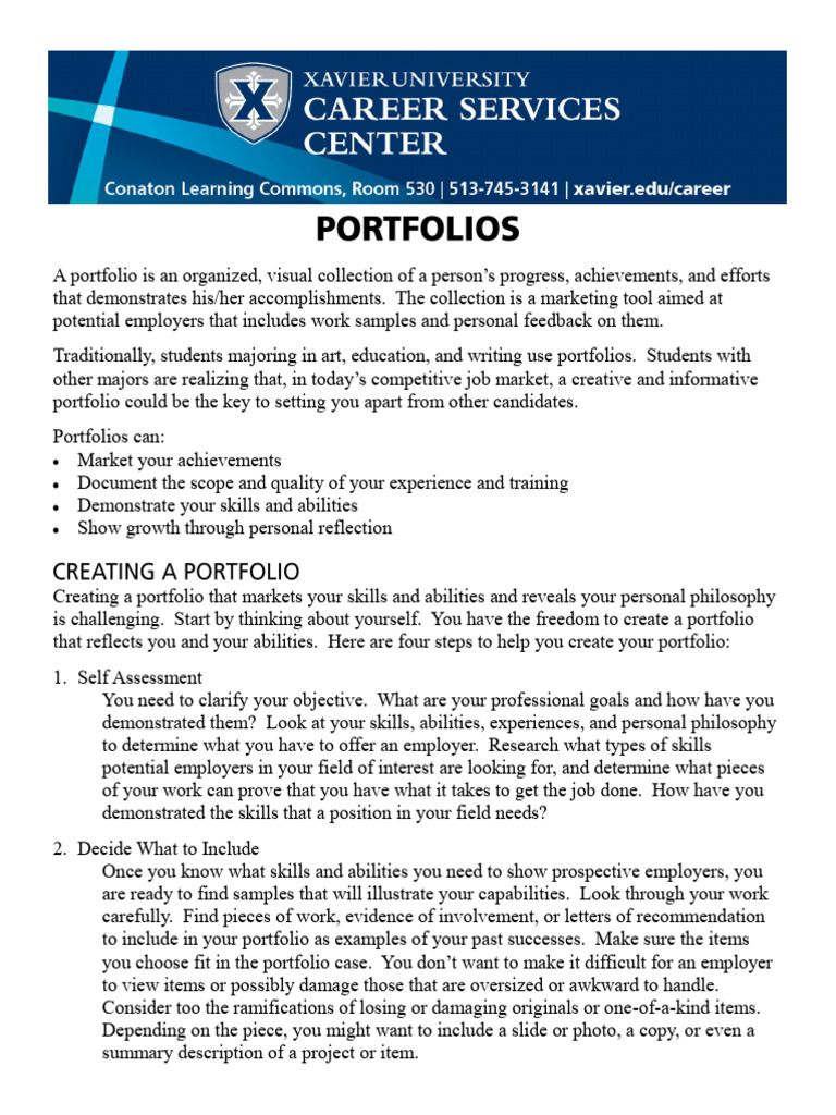 Portfolios | PDF