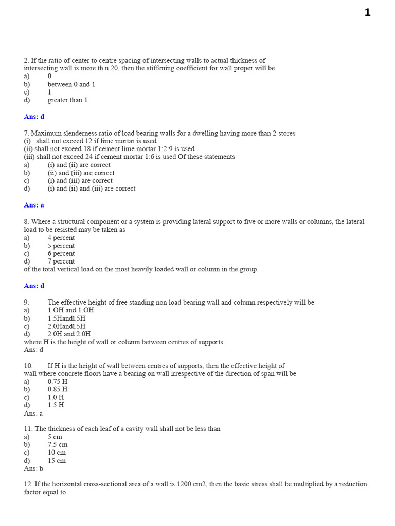 Masonary Structure | PDF | Mortar (Masonry) | Masonry