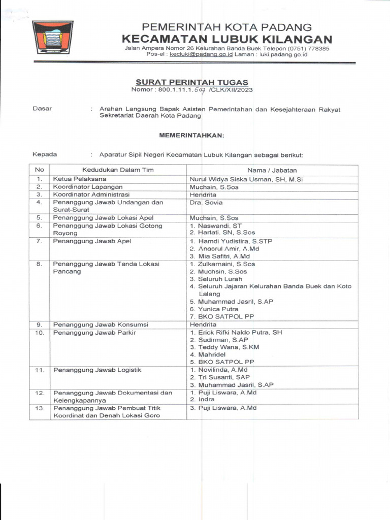SPT Padang Bagoro Luki 2023 | PDF