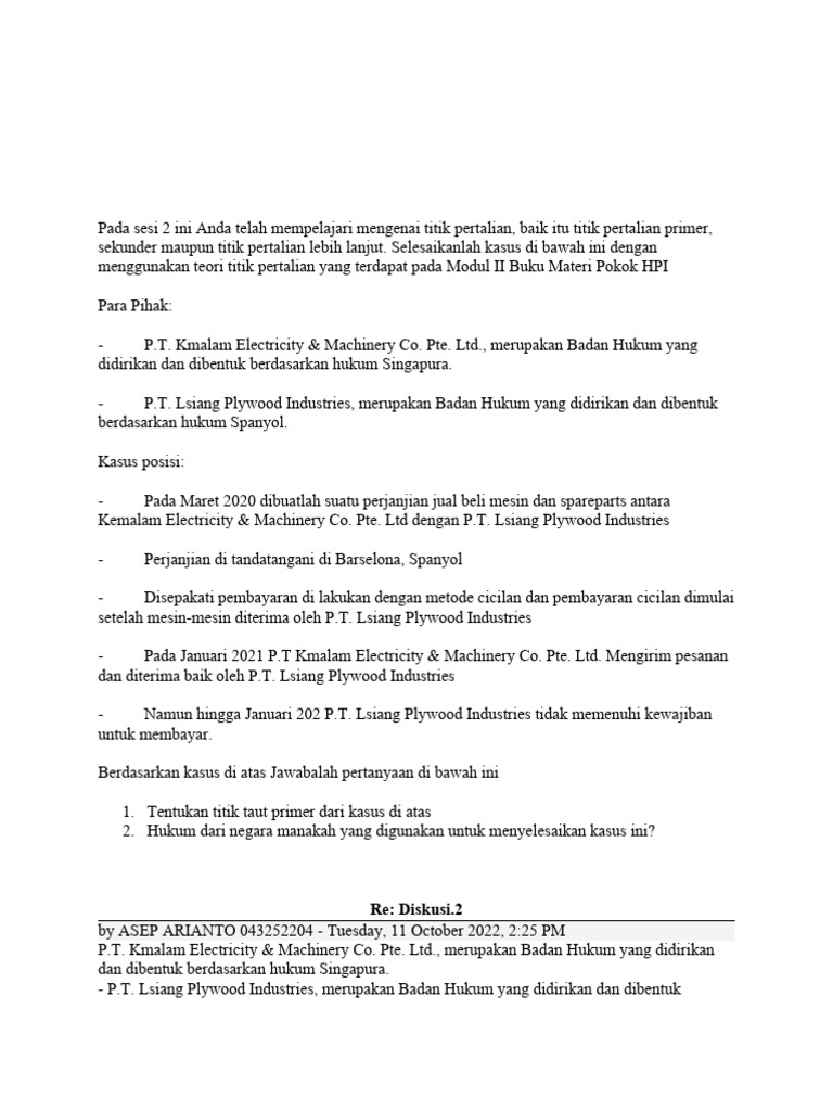 Case Base Learning Sesi 2 | PDF