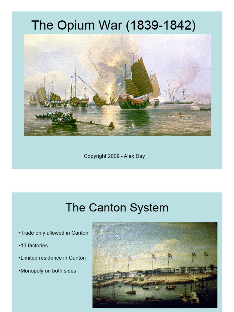 Opium Wars and Treaty of Nanjing | PDF