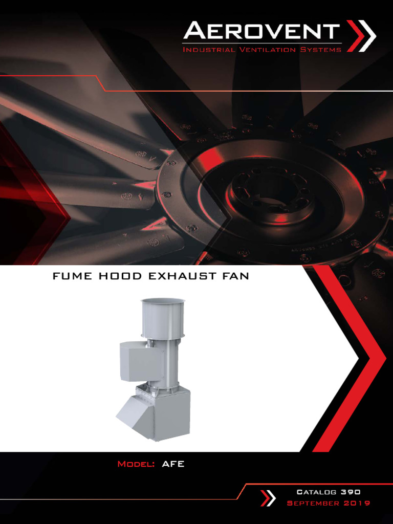 Roof Ventilators Fume Hood Inline Exhaust Fan Models AFE Catalog 390 ...