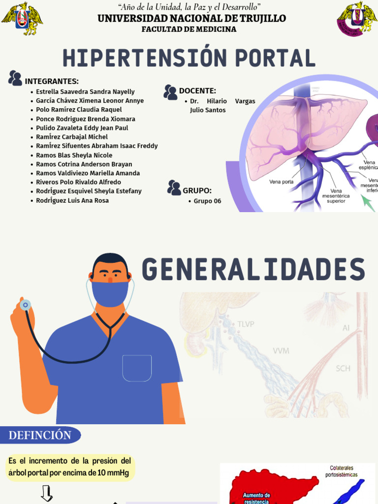 Signos y Fisiopatología de Hipertensión Portal | PDF | Cirrosis | Venas ...